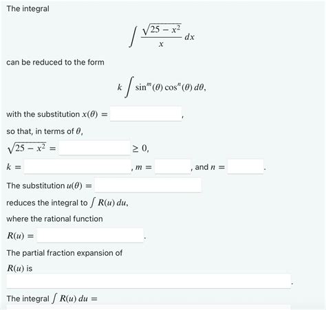 Solved The Integral N Int Chegg