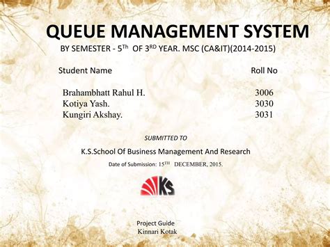 queue management system pptx