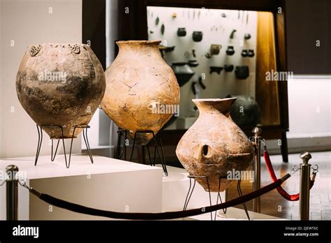 Tbilisi Georgia Georgian National Museum General View On Kvevri Or Qvevri Also Known As