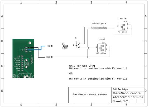 Remote Sensor Modification Of The ThermNeon SALTechips