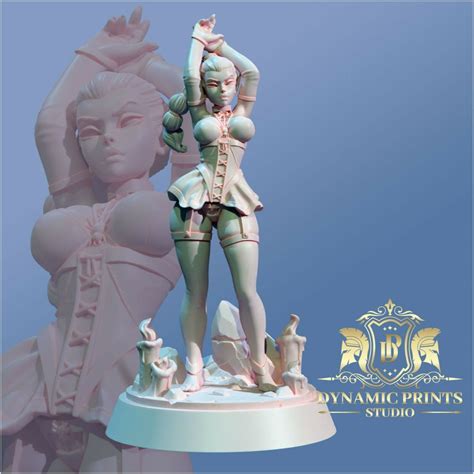 Elara Dark Elf Drow Pinup Clothed Dynamic Prints Exclusive 35mm