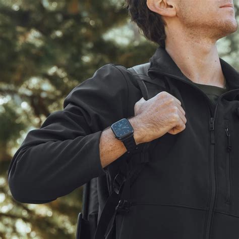 Titanium Apple Watch Band Black Sandmarc