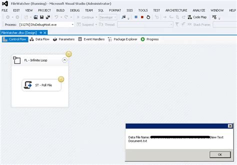 developing a file watcher task for ssis