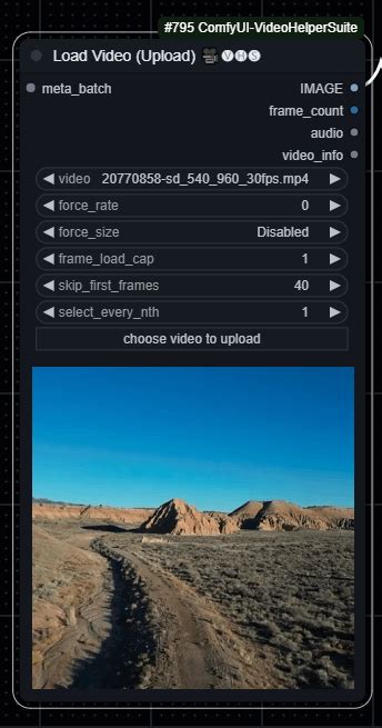 Output Specific Frame Of Video Stream Image Flow Rcomfyui