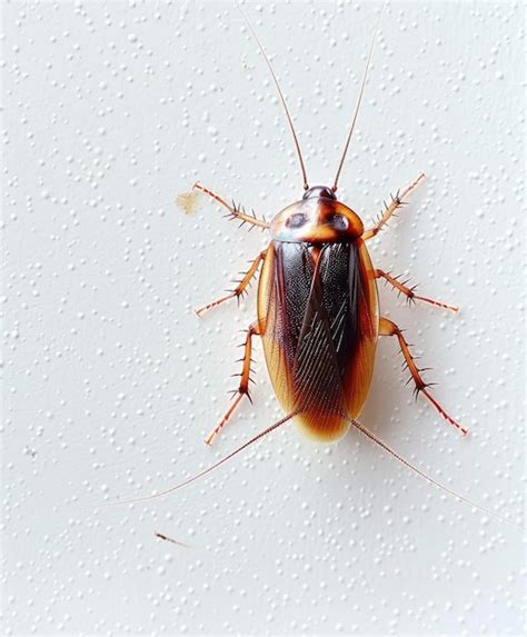 Insect Isolated On White Wall Cockroach Premium Ai Generated Image