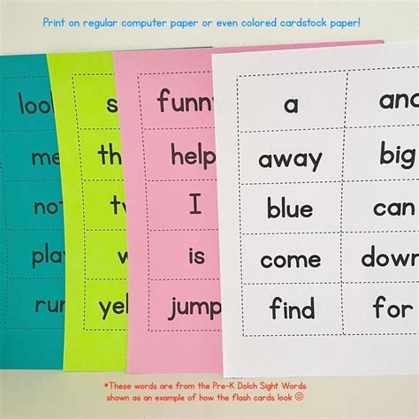 Third Grade Dolch Sight Words Downloadable Third Grade Flash Cards