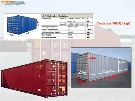 Container 40hq Là Gì Thường được Sử Dụng Khi Nào
