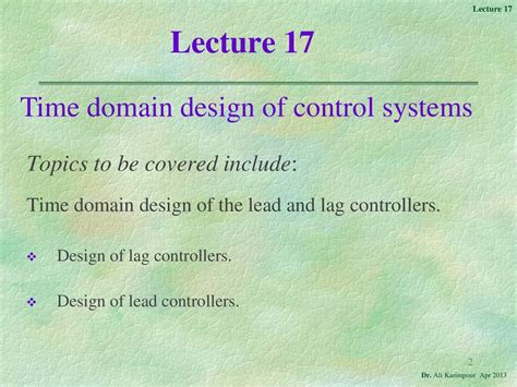 Linear Control Systems Ppt Download