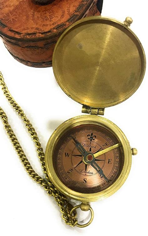 Nauticalmart Brass Compass J R R Tolkien Quote Engraved Compass