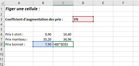 excel figer une cellule raccourci astuce simple