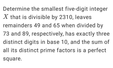 Determine The Smallest Five Digit Integer Studyx Determine The Smallest Five Digit Integer Studyx