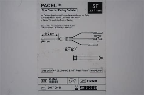 New St Jude 401761 Pacel Flow Directed Pacing Catheter 5f 1 67mm X Lot Of 2 Disposables