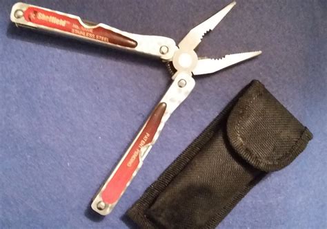 Sheffield Stainless Full Size Spring Assisted Pliers 12n1 Multi Tool Wcasesheath For Sale
