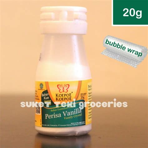 Jual Perisa Vanilla Crystal Koepoe Koepoe Vanili Bubuk 20gr Botol