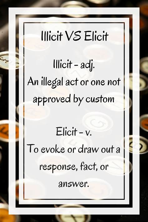 Understanding The Difference Between Illicit And Elicit