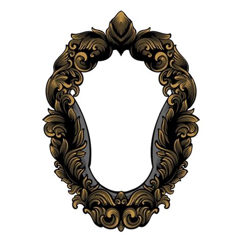 Premium Vector Vector Engraving Ornament Frame Illustration Art