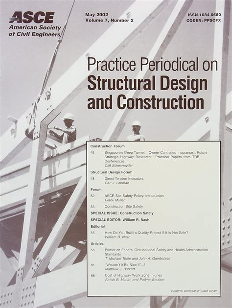 Practice Periodical On Structural Design And Construction Asce 9780784406175 Books