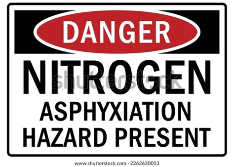 Nitrogen Chemical Warning Sign Labels Stock Vector Royalty Free Shutterstock