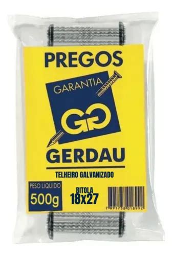 Gerdau Prego Bitola Telheiro Galvanizado Onda 39 2 Cm Parcelamento