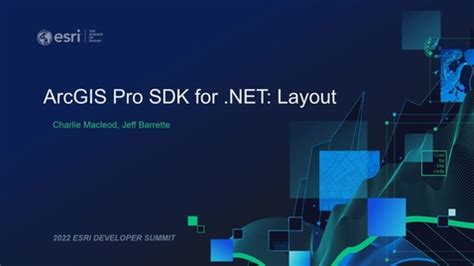 ArcGIS Pro SDK For NET Esri Videos GIS Events ArcGIS Products Industries