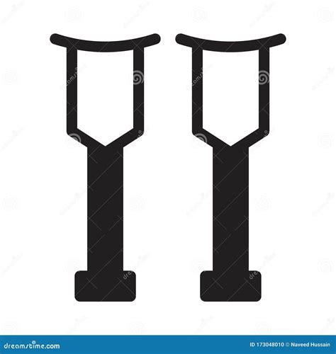 Disable Vector Glyph Flat Icon Stock Vector Illustration Of Care Flat