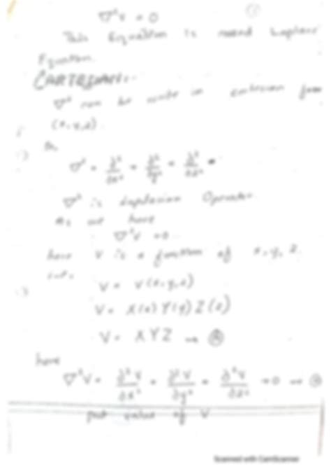 SOLUTION Physics Laplace Equation Laplace Eq And Dimension Boundary Condition And
