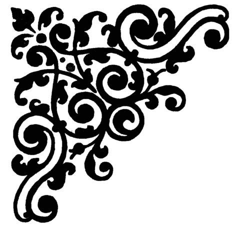 Free Damask Border