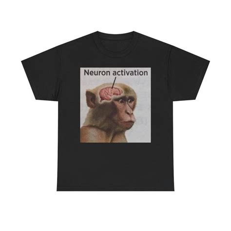 Neuron Activation Monkey Meme Unisex Heavy Cotton Tee Tiktok Shop