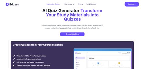 ai quiz generator eduzen create quizzes instantly