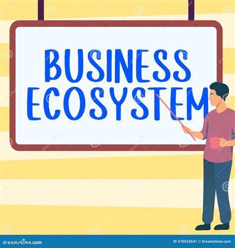 Text Sign Showing Business Ecosystem Business Overview Develop And Implement Organization