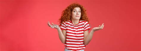 Not Know Ask Someone Else Clueless Unaware Cute Redhead Curly Haired
