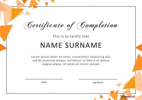 40 Fantastic Certificate Of Completion Templates [word Within Training