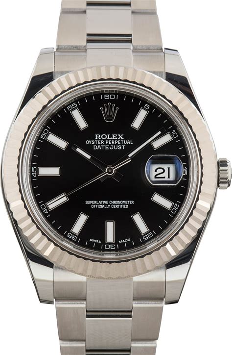 Buy Used Rolex Datejust Ii 116334 Bobs Watches Sku 184563