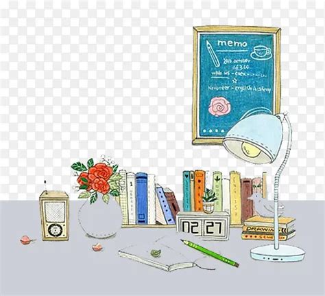 卡通学生书桌png图片素材下载 图片编号9795812 Png素材网