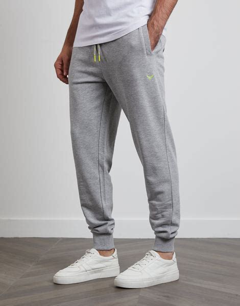 Mens Light Grey Regular Fit Joggers Threadbare