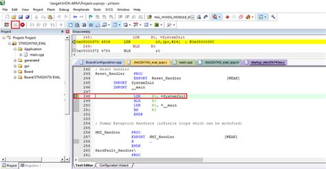Touchgfx Taget Mdk Arm Debug Fault Automatic Run Stmicroelectronics Community