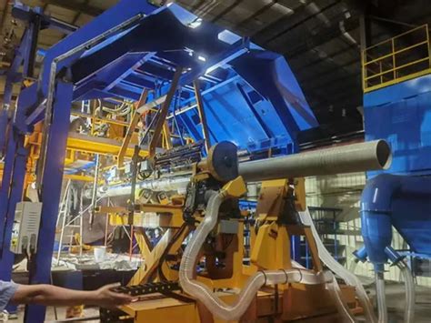 Intelligent Control Continuous Winding Frp Sand Filled Pipe Production