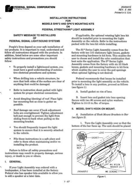 Federal Signal Documents