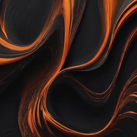 Premium Photo A Close Up Of A Black And Orange Abstract Background