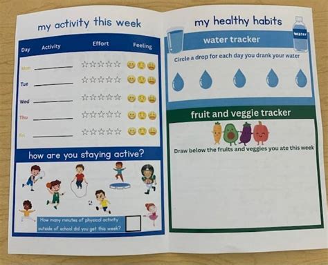 Printable And Editable Pe Journal Fitness Goals Nutrition And