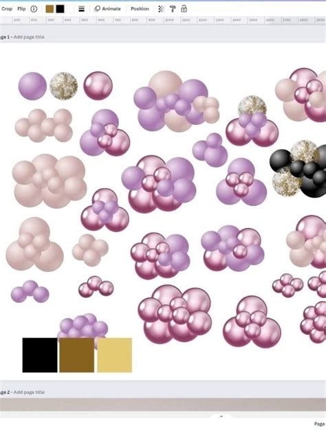 Balloon Clusters Svg Bundle Template Digital Editable Colors For Decor Balloon Clusters Svg Bundle Template Digital Editable Colors For Decor