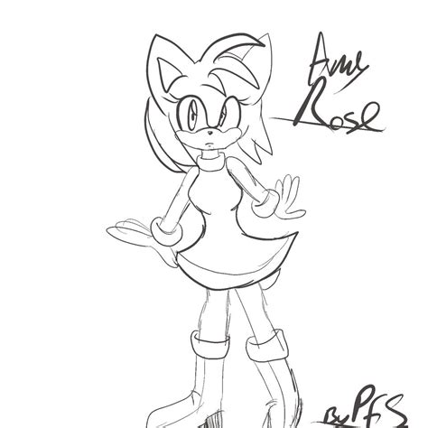 Amy Rose Doodle By Puffysoniku On Deviantart