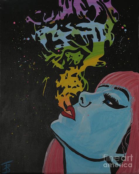Girl Smoking Art