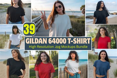 Gildan 64000 T Shirt Mockups Bundle Graphic By Mockups Verse Pro