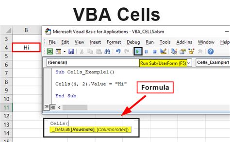 Vba Cells How To Use Vba Cells In Excel With Examples