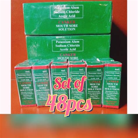 Canker Mouth Sore Solution4box48pcs Shopee Philippines