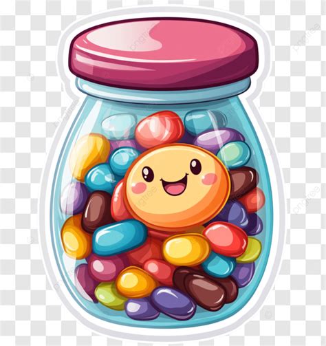 Smiling Jar Full Of Colorful Candy Balls Candy Jar Colorful Candies