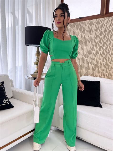 Conjunto Feminino In 2024 Two Piece Outfit Clothes For Women Outfits