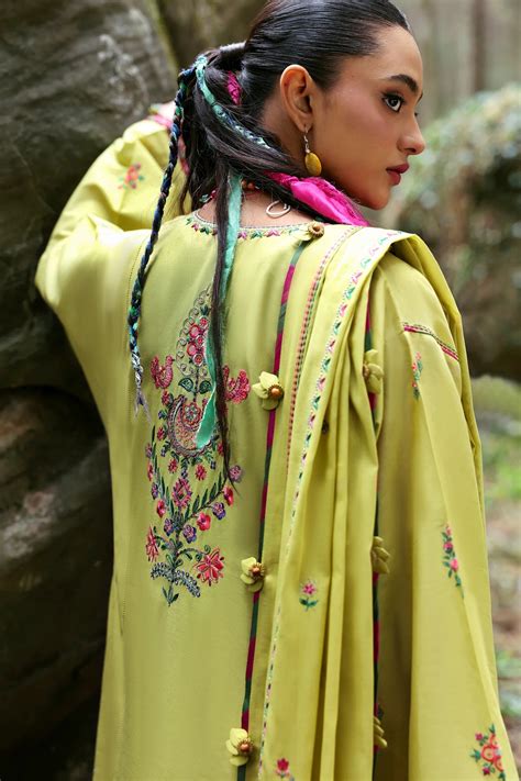 Rhea Zl25 14 B Zaha Neelum Lawn Collection 2025 Ayat B Wardrobe