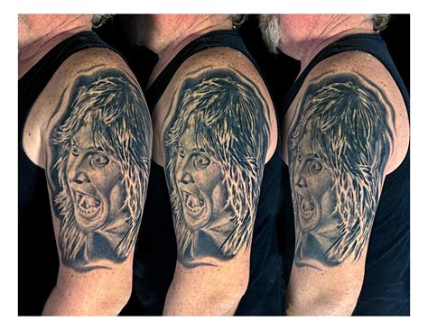 Ozzy Osbourne Portrait Tattoo — The Power Of Healed Work Visions